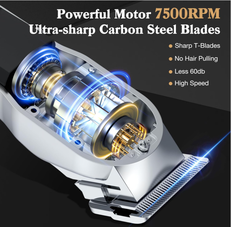 LUJO BARBERO Maquina De Cortar Cabello Recortadora Recortar Kit Pelo ...