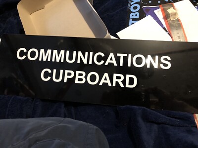 Communication Cupboard Sign Freepost To4 | eBay Australia