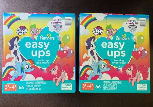 LOT (2) Pampers Easy Ups Girl My Little Pony Disposable Training ...