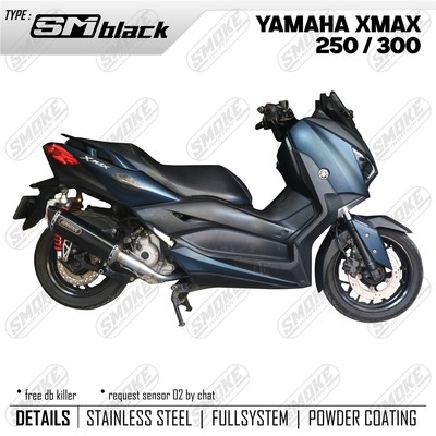 Exhaust Custom Fits For Yamaha Xmax 250 & Xmax 300 Year 2016-2023 Full ...