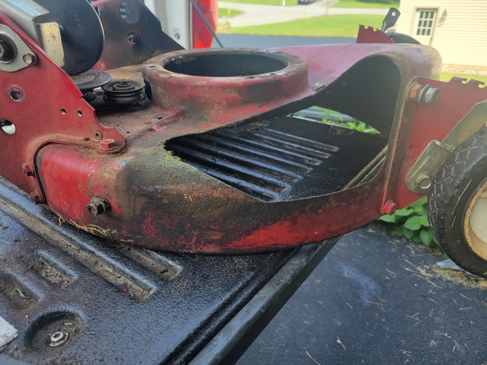 VINTAGE SNAPPER 21" HIGH VAC DECK WITH SELF PROPELLED PULLEYS | eBay