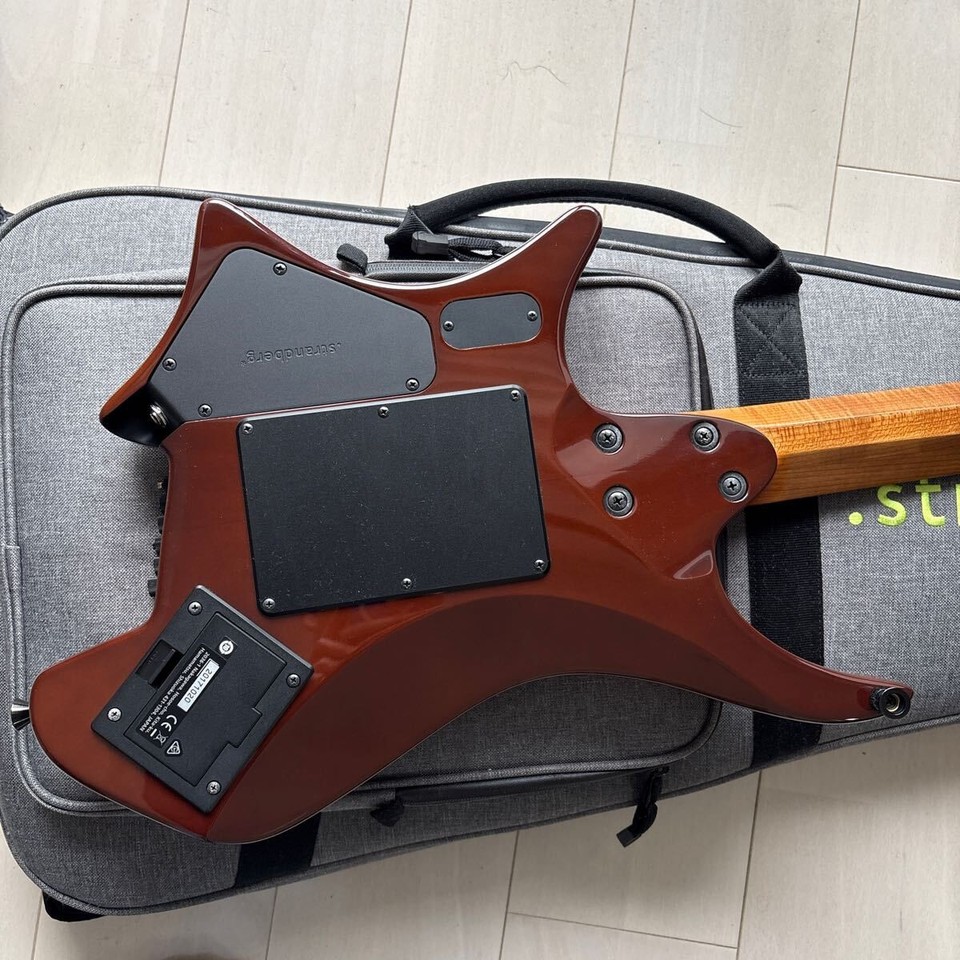 Electric Guitar Strandberg Boden by Boss V-BDN Headless Blue Quilted ...