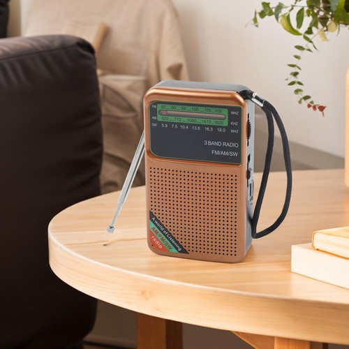 Portable Radio with Exceptional Sound and Rechargeable Battery for Easy ...