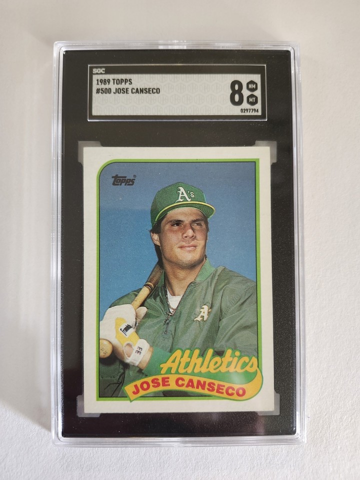 1989 Topps #500, Jose Canseco, NO Errors NO Misprint, Well Centered ...