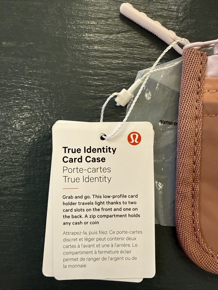 Lululemon True Identity Card Case Redc/tros/bllp New With Tags | eBay
