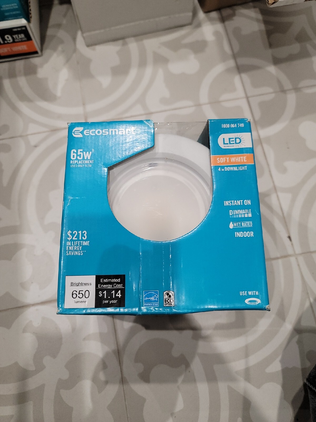 Ecosmart 4 Inch Soft White Downlight LED Light Bulb 65w Equivalent ...