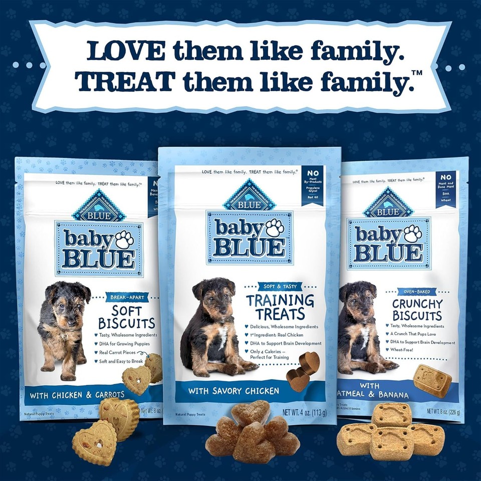 Baby BLUE Training Treats Natural Puppy Soft Dog Treats, Savory Chicken ...