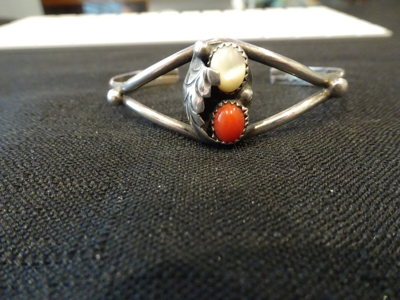 #333-VINTAGE STERLING SILVER NATIVE AMERICAN CUFF BRA… - Gem
