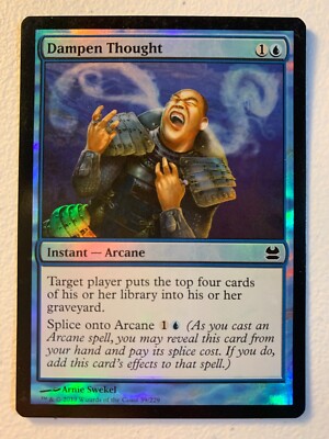 MTG 1x FOIL Dampen Thought Modern Masters Pauper Magic the Gathering ...