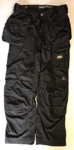 Mens Snickers Carpenter Work Pant Black Size 40 | eBay