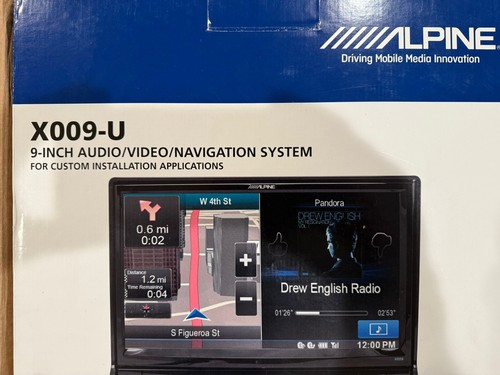 ALPINE X009-U 9" AUDIO / VIDEO NAVIGATION SYSTEM Universal INSTALL ...