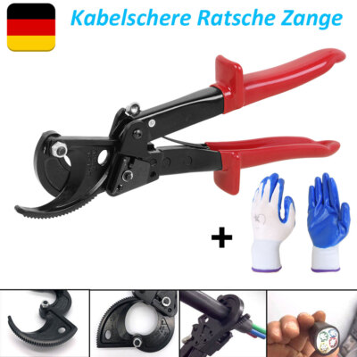 Kabelschere Kabelschneider bis 240mm² Kupfer Alu Kabel Ratsche ...