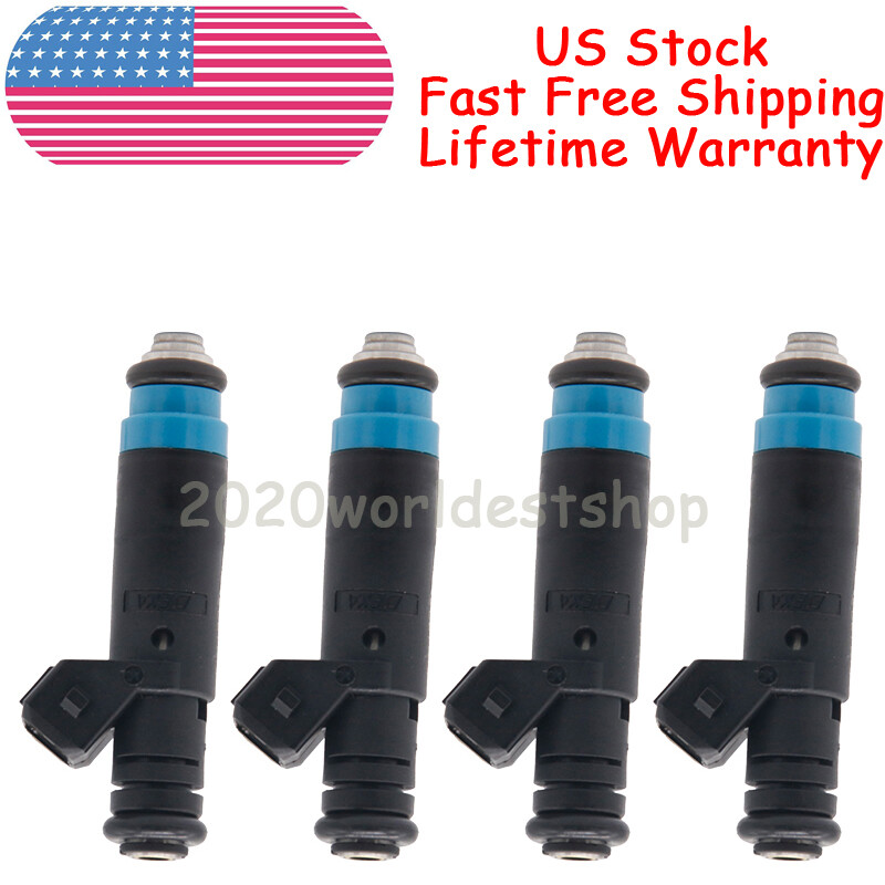 (4) FUEL INJECTORS M-9593-LU80 FITS SIEMENS SIEMEN DEKA 80lb EV6 HIGH ...