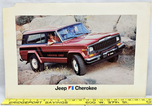1981 AMC Jeep Cherokee Chief Dealership Showroom Poster Original | eBay