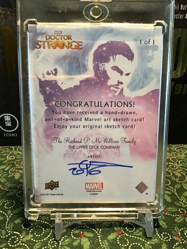 2016 DOCTOR STRANGE TRADING CARD SKETCH 1/1 | eBay