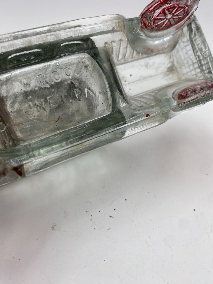 1920s AUTOMOBILE Car SEDAN Victory Glass Co CANDY CONTAINER Antique ...