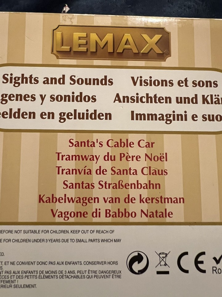 Lemax Vintage Santa’s Cable Car North Pole Line Railroad Car NIB ...