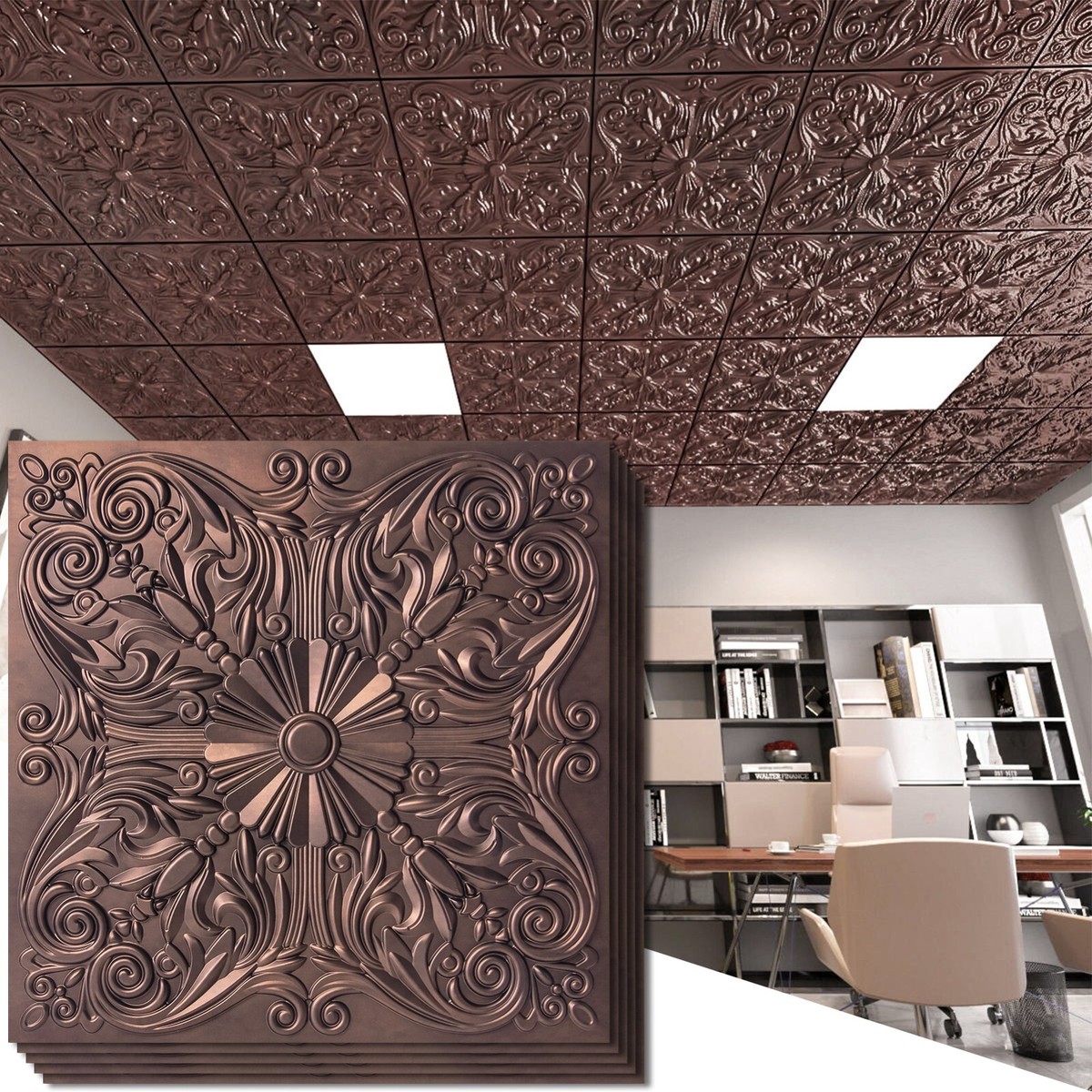 Cooper Ceiling Tile For Homes