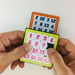 4xVintage Number Puzzle Sliding Tile 70s 80s Toy Kid Develop Brain Game ...