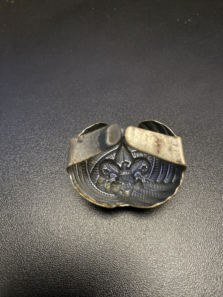 Vintage BSA Boy Scout Cub Scout Pewter Metal Neckerchief Slide Scarf ...