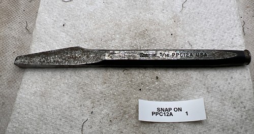 Snap On 6" Half Round Nose Cape Chisel 5/16" PPC12A USA Previous Owner ...