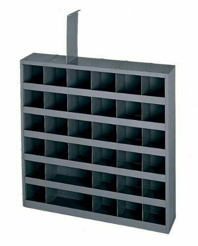 Metal 36 Hole Storage Bolt Bin Cabinet Compartment Nuts Bolts Fasteners ...