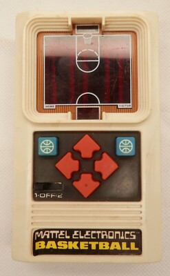 Vintage Mattel Electronics Basketball Handheld Pocket Electronic Game c ...