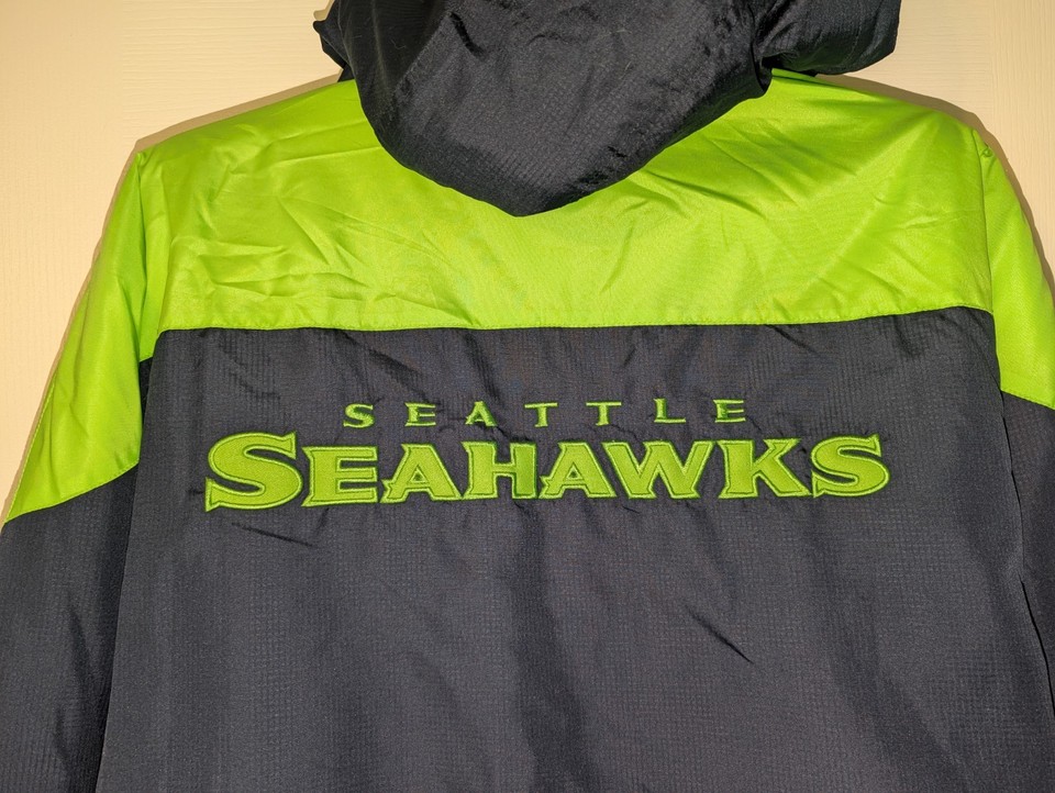 Seattle Seahawks Jacket NFL Parka Coat Size XL Men's NFL Sports - FREE ...