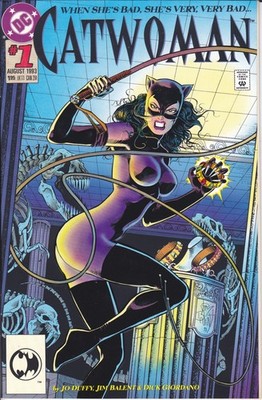1993 DC Comic CATWOMAN 1 - Embossed Cover - First Issue - Jim Balent ...