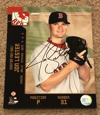 JON LESTER SIGNED AUTOGRAPHED 8X10 PHOTO BOSTON RED SOX | eBay