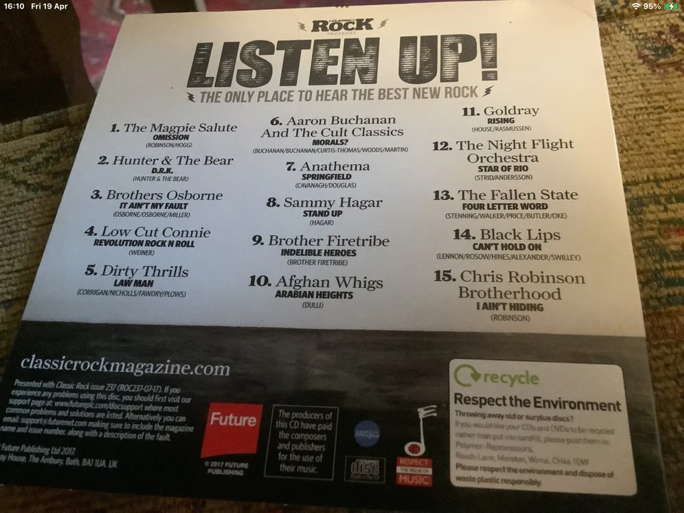Classic Rock Presents - LISTEN UP - CD - Goldray,Black Lips,Dirty ...
