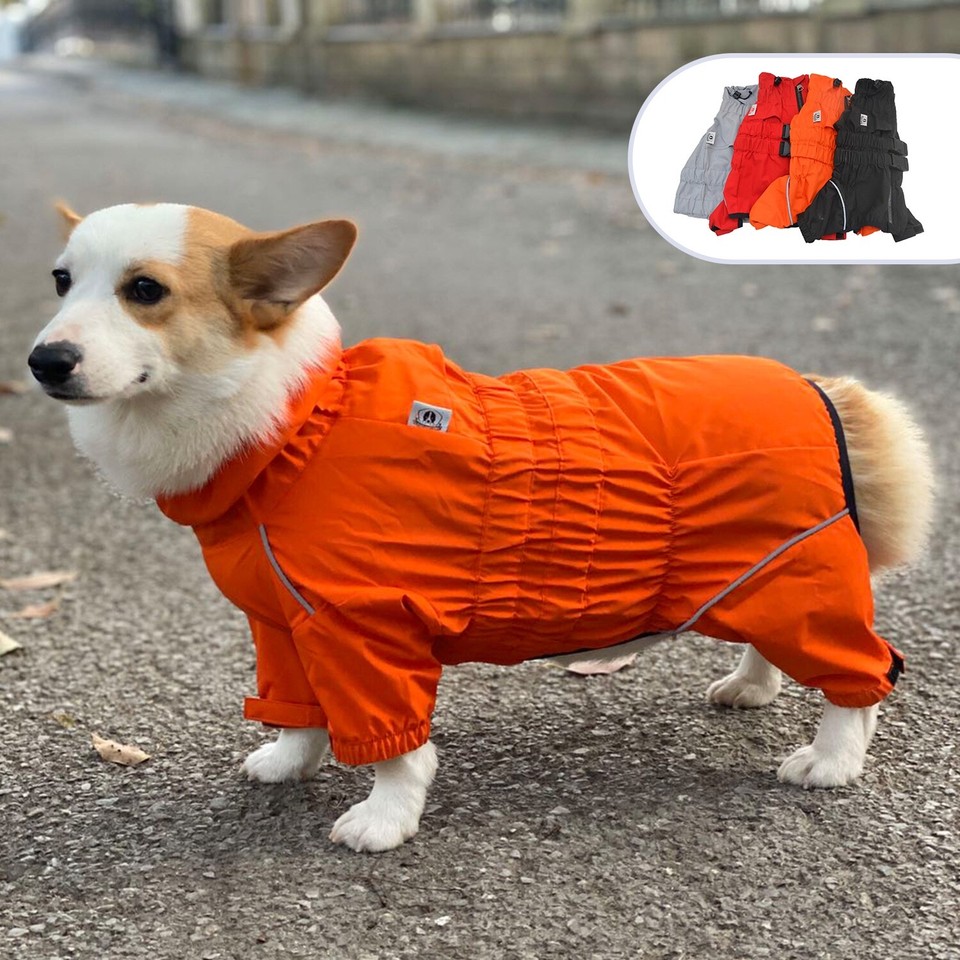 Dogs Waterproof Jacket, Lightweight Dog Raincoat, Windproof Snow-Proof ...