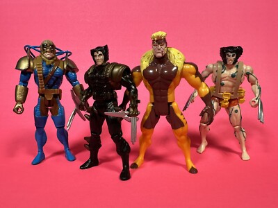 Marvel Toy Biz X-Men 90s Wolverine, Sabertooth, Mavrik, Weapon X | eBay