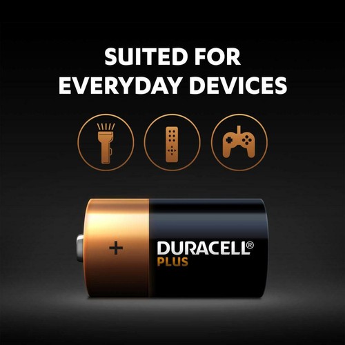 6 X DURACELL C SIZE PLUS POWER ALKALINE C4 BATTERIES LR14 MN1400 EXPIRY ...