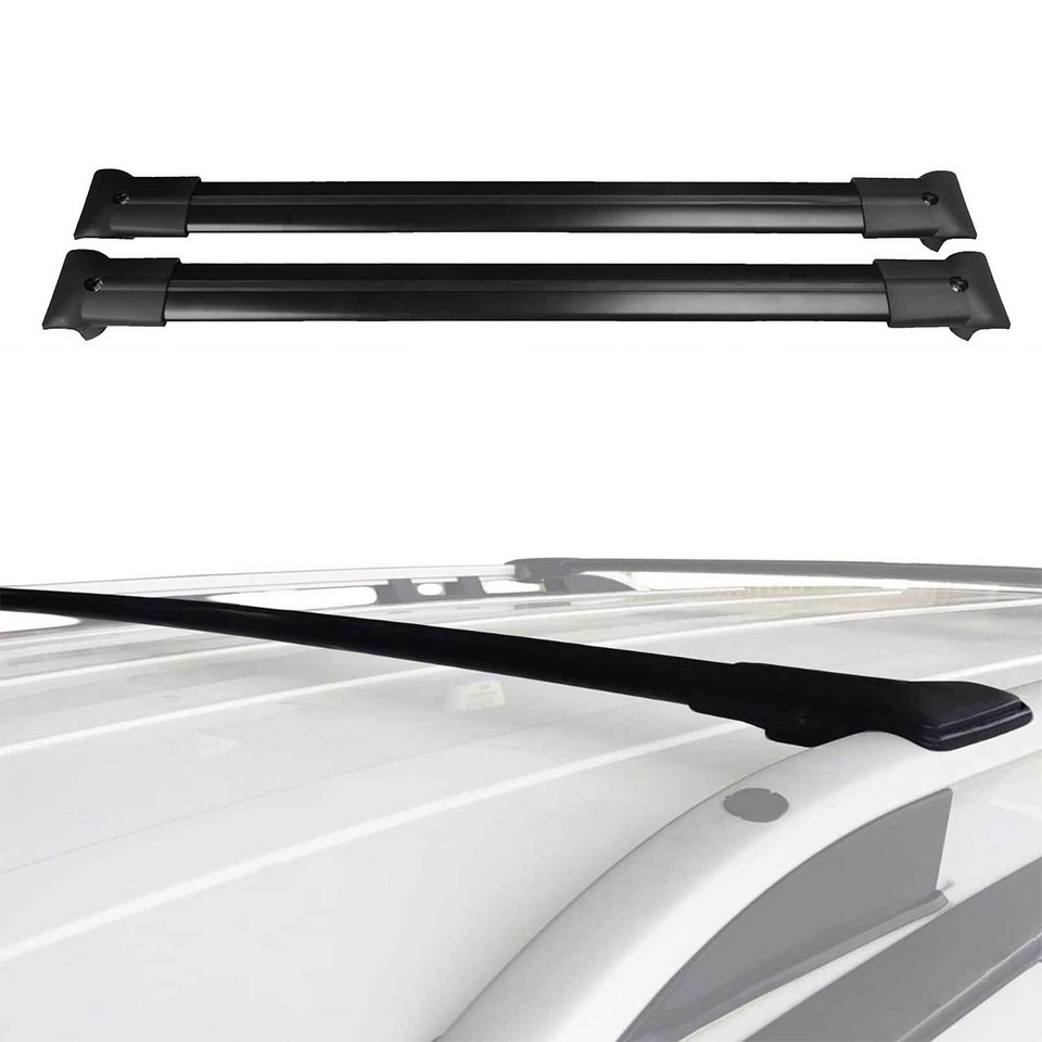 Roof Racks Cross Bars For Peugeot Rifter 2019-2023 2 Pcs Black | eBay UK