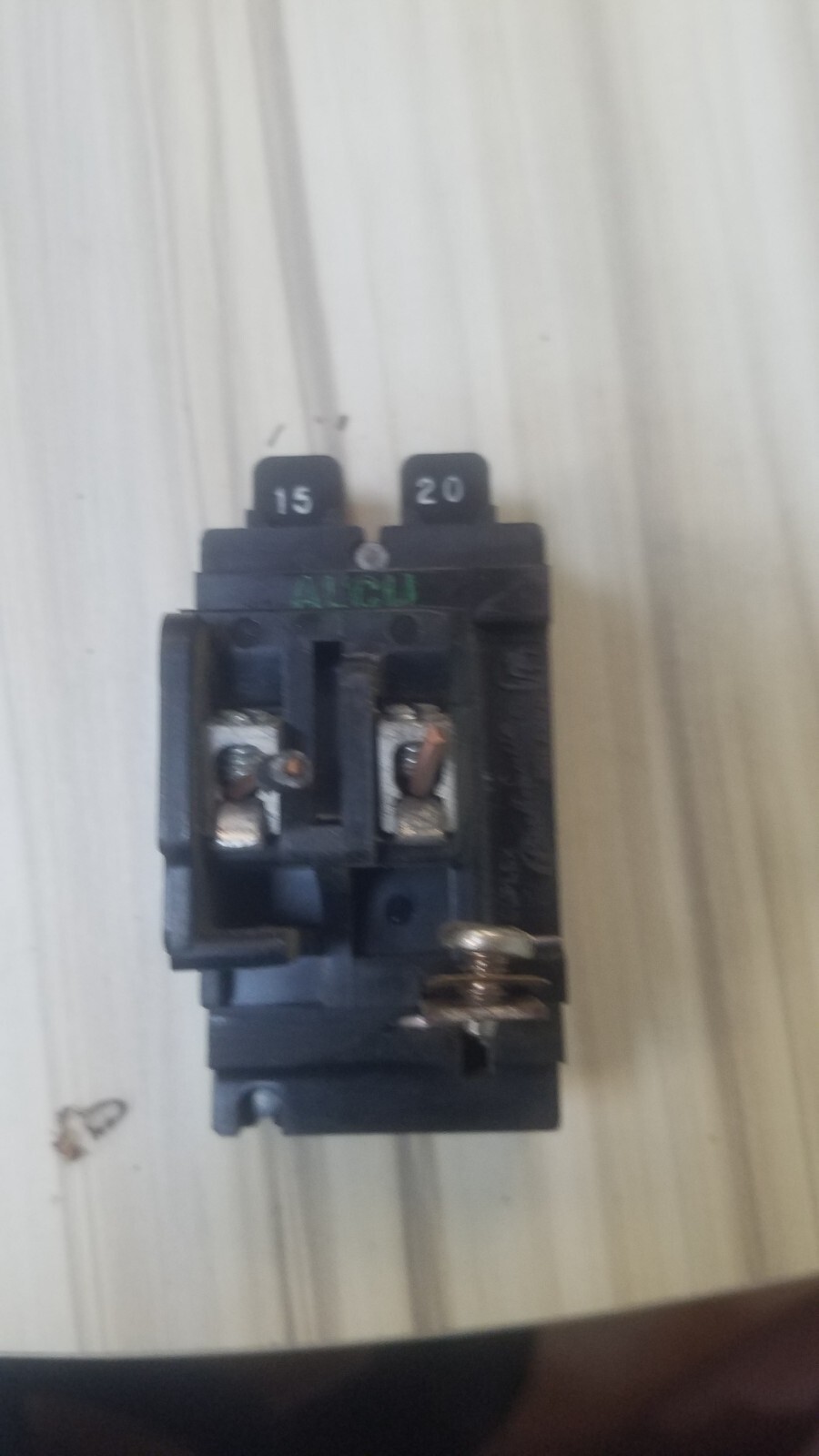 Pushmatic Duplex Circuit Breaker P1520 Twin ITE Tandem 15 Amp and 20 ...