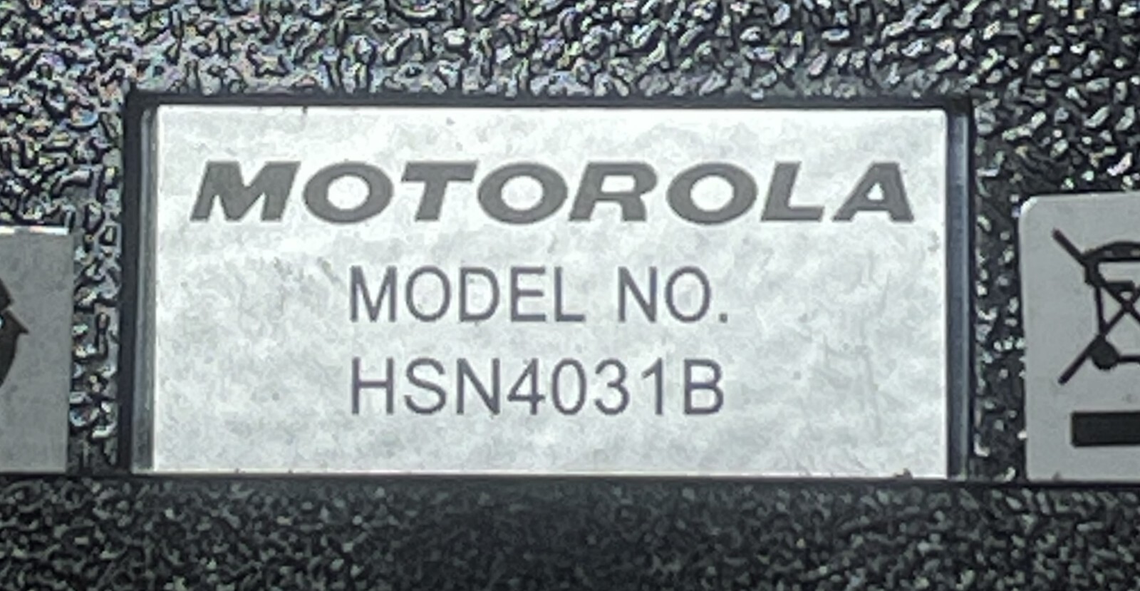 Motorola HSN4031B 7.5W External Speaker w/ Mounting Bracket | eBay
