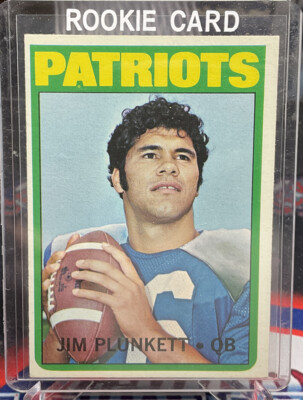 1972 Topps Football Jim Plunkett #65 Rookie RC Patriots EX-NM+ | eBay