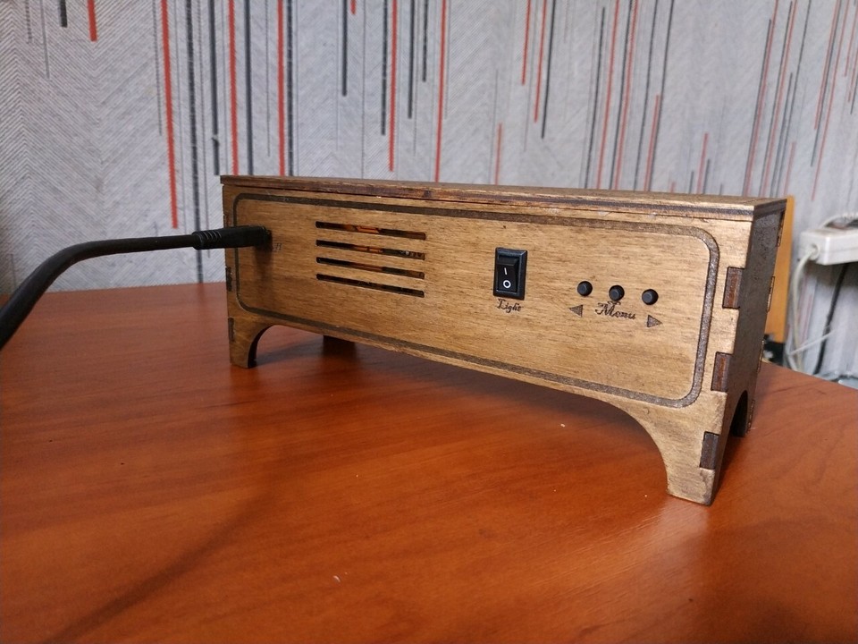 Nixie clock tube IN4 DECATRON OG4 table desk retro old vintage clock ...