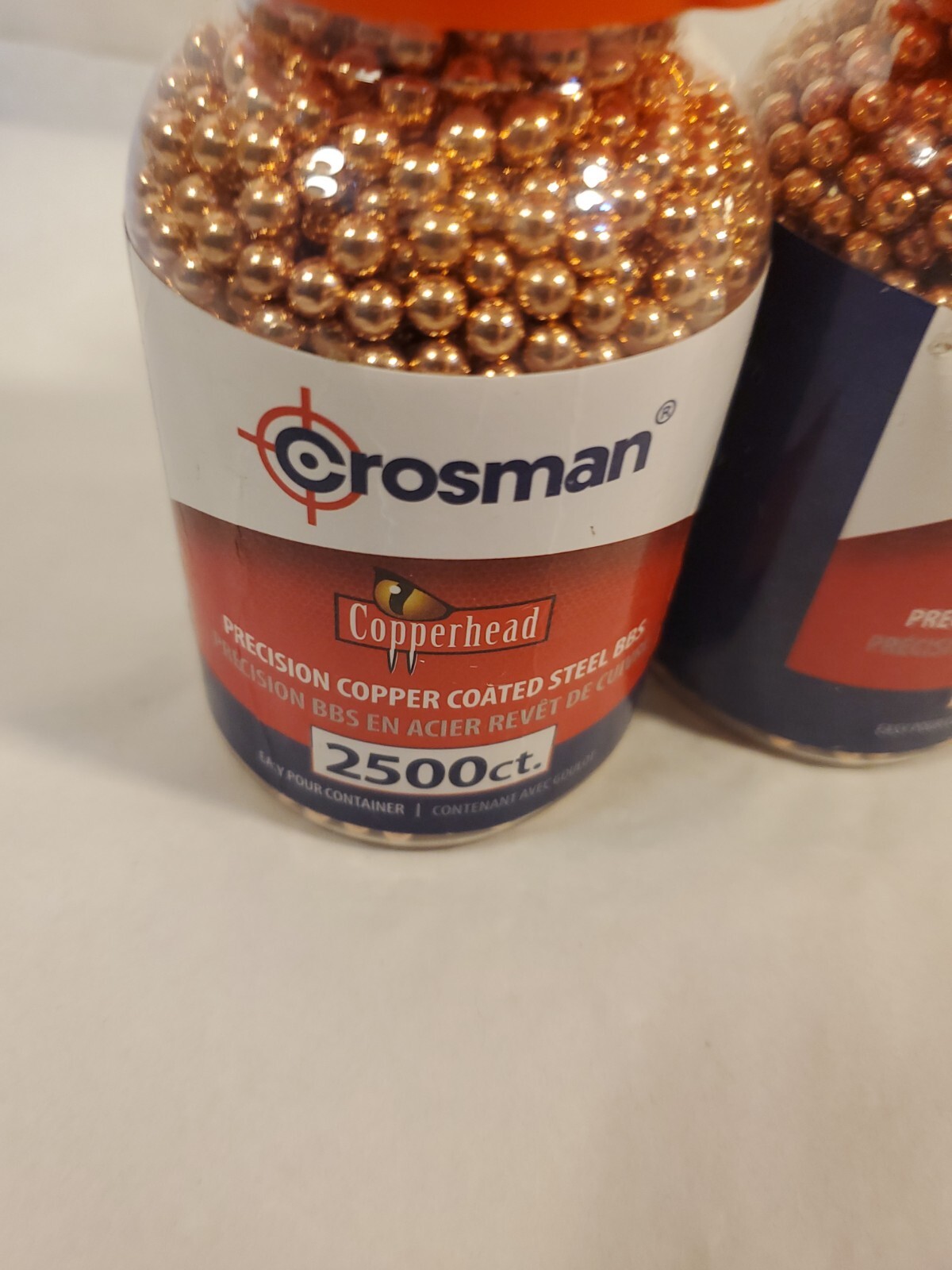 (2) Crosman Copperhead .177cal Precision Copper Coated Steel BBs 2500ct ...