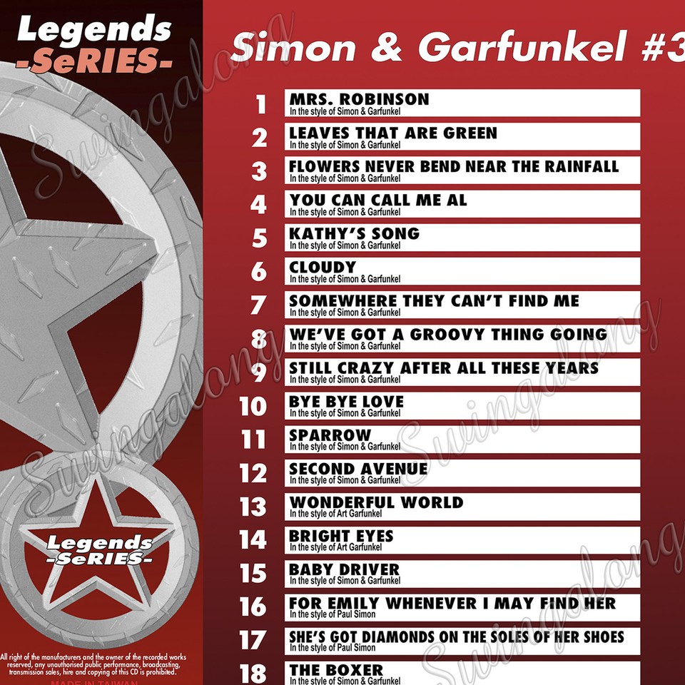 KARAOKE LEGENDS SERIES 27 CD+G DISC GREAT MIX ALL NEW IN PLASTIC w ...