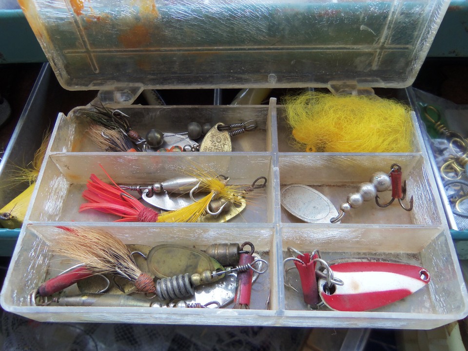 Vintage WALTON PRODUCTS Grip-Loc Steel 21"Long , Tackle Box-Fold Out ...