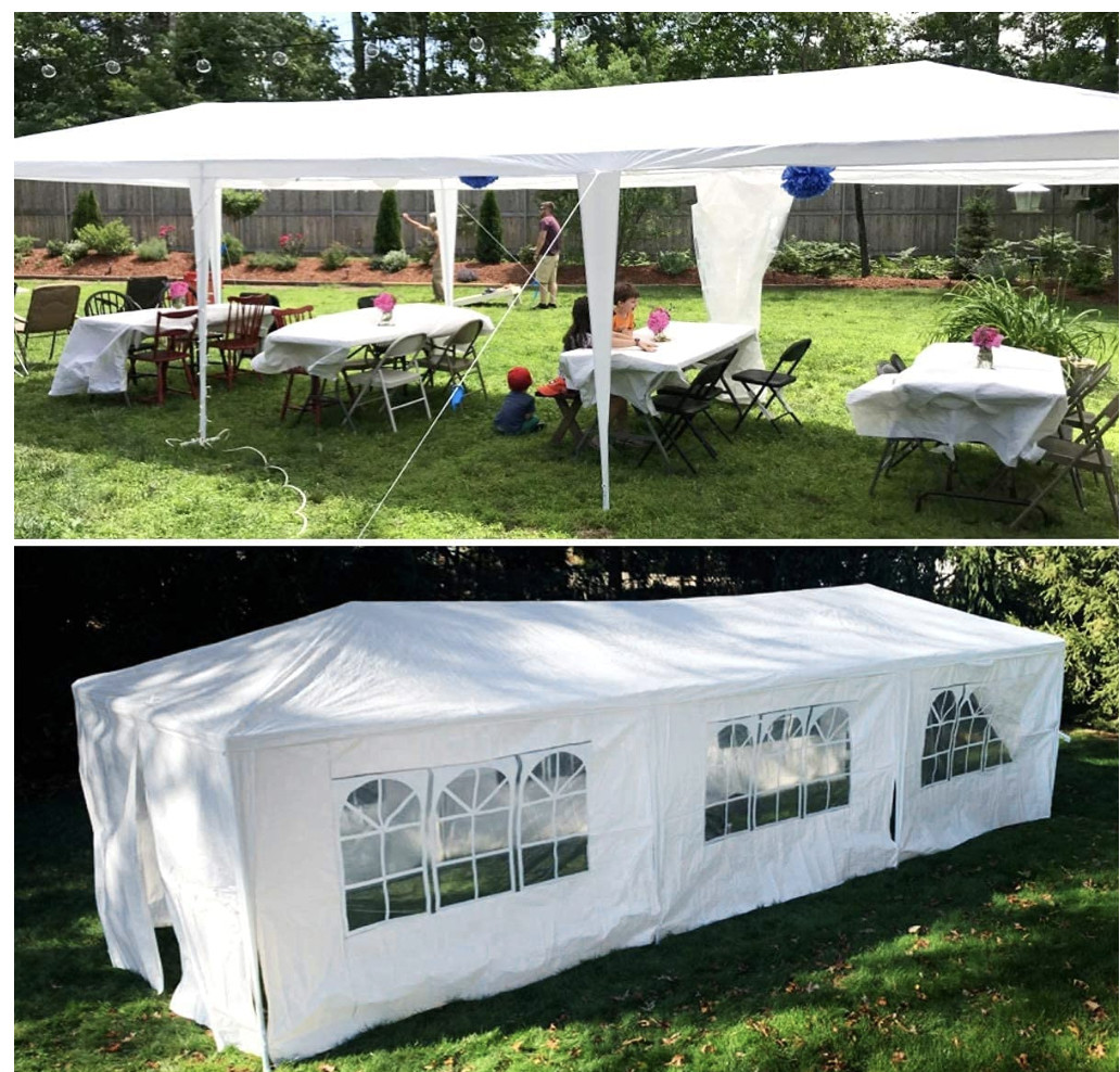 Carpa Kiosko Toldo Para Fiestas Exteriores Tienda Boda 10x30 Pies ...