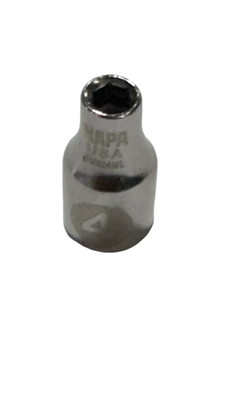 Napa 1/4" Drive 4mm Socket 6 Point USA Made | eBay