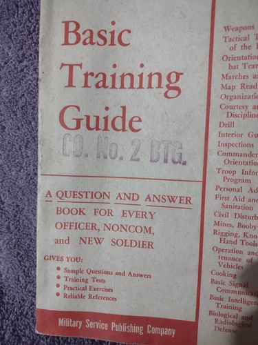 1951 "The Basic Training Guide" Military Service Publishing Company 2nd Edition | eBay