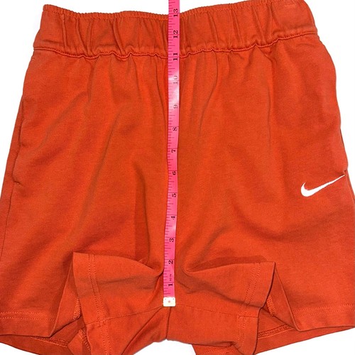 Nike Sportswear Women’s Orange High Rise Jersey Sweats Shorts Size XS ...