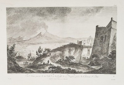 Napoli Veduta Panorama Italia Italy Saint Non Acquaforte Engraving 1780 ...
