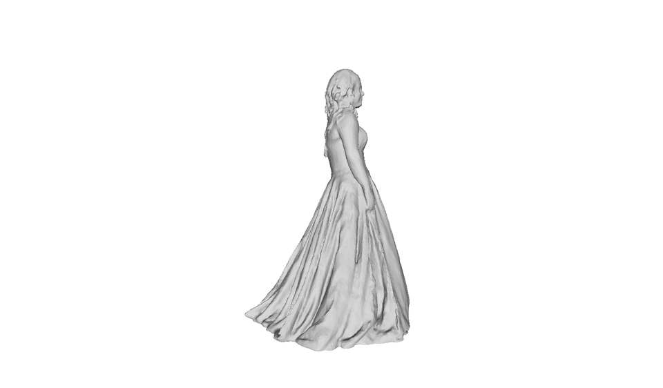 Printle E Femme 113--Bride Prom Ball Gala Gown Dress Figure Dioramas ...