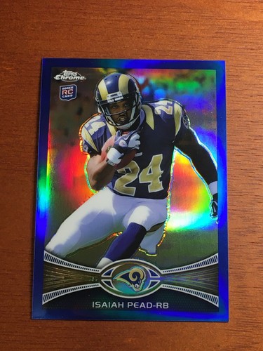 Isaiah Pead 2012 Topps Chrome Blue Refractor RC #202 /199 St. Louis ...