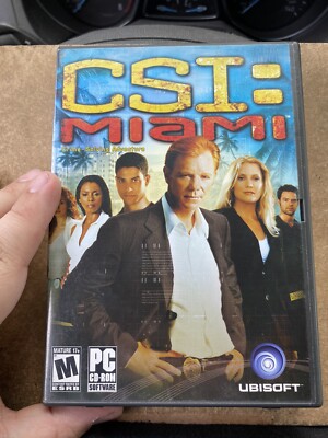 CSI MIAMI PC CD-ROM 3 Disc CRIME SOLVING COMPUTER GAME COMPLETE UBISOFT ...
